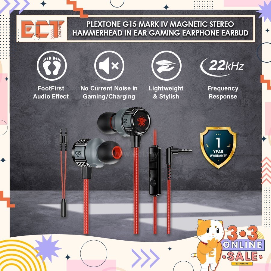 Plextone G15 Mark IV Magnetic Stereo Strong Bass Hammerhead In Ear ...