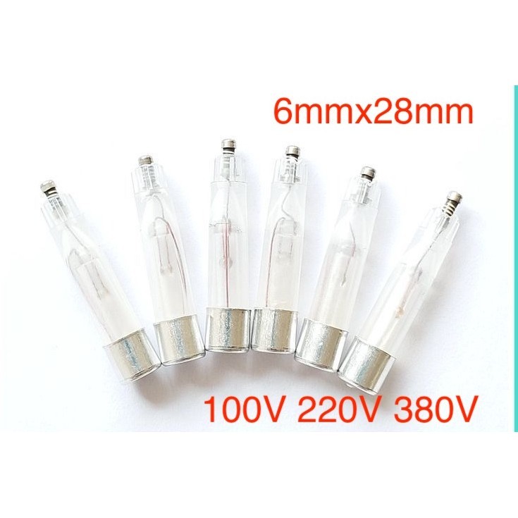 6pcs 6x28mm Neon bulb for Car Circuit DC Tester 100V 220V 380V Auto ...