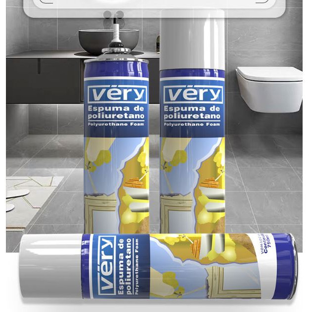 PU Spray Foam Expanding Foam Wall Filler Waterproof Seal Wall Crack ... PU Spray Foam Expanding Foam Wall Filler Waterproof Seal Wall Crack ...
