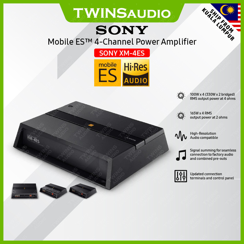 Sony XM4ES Mobile ES 4-Channel Power Amplifier | Shopee Malaysia