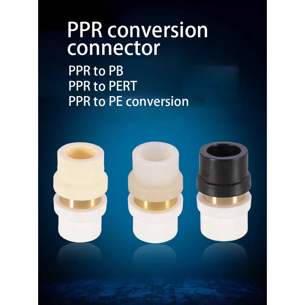 Self regulating pipe fittings DN15/20/25 PERT PB conversion fittings 20/25/32 straight through ...