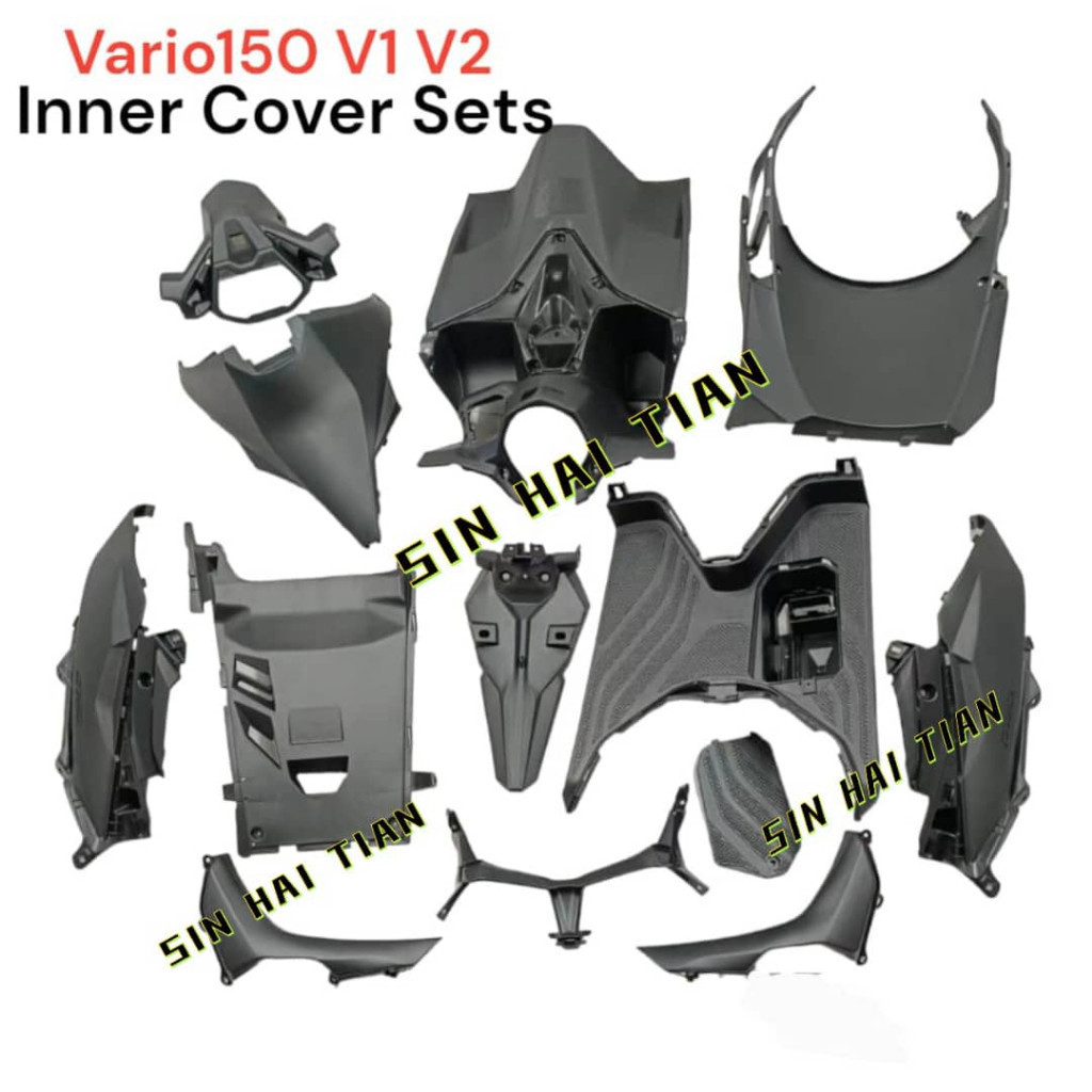 HONDA VARIO 150 VARIO150 V1 V2 VARIO150 INNER COVER SET BLACK PART ...