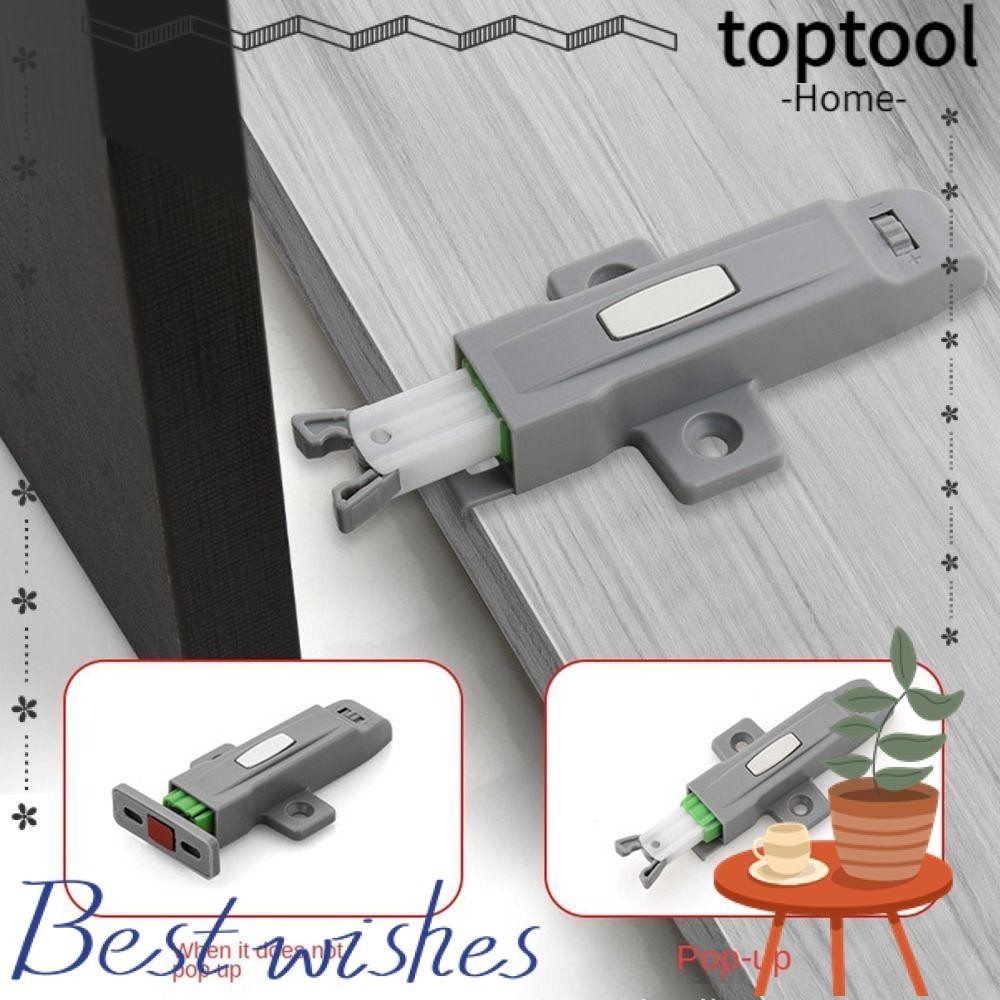 TOPTOOL Cabinet Catches, Push Type Damper Buffer Door Lock Buckle, ABS Hardware Invisible ...