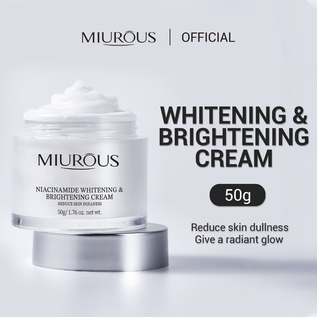 Miurous Whitening Cream,Face Cream With Niacinamide, Hyaluronic Acid ...