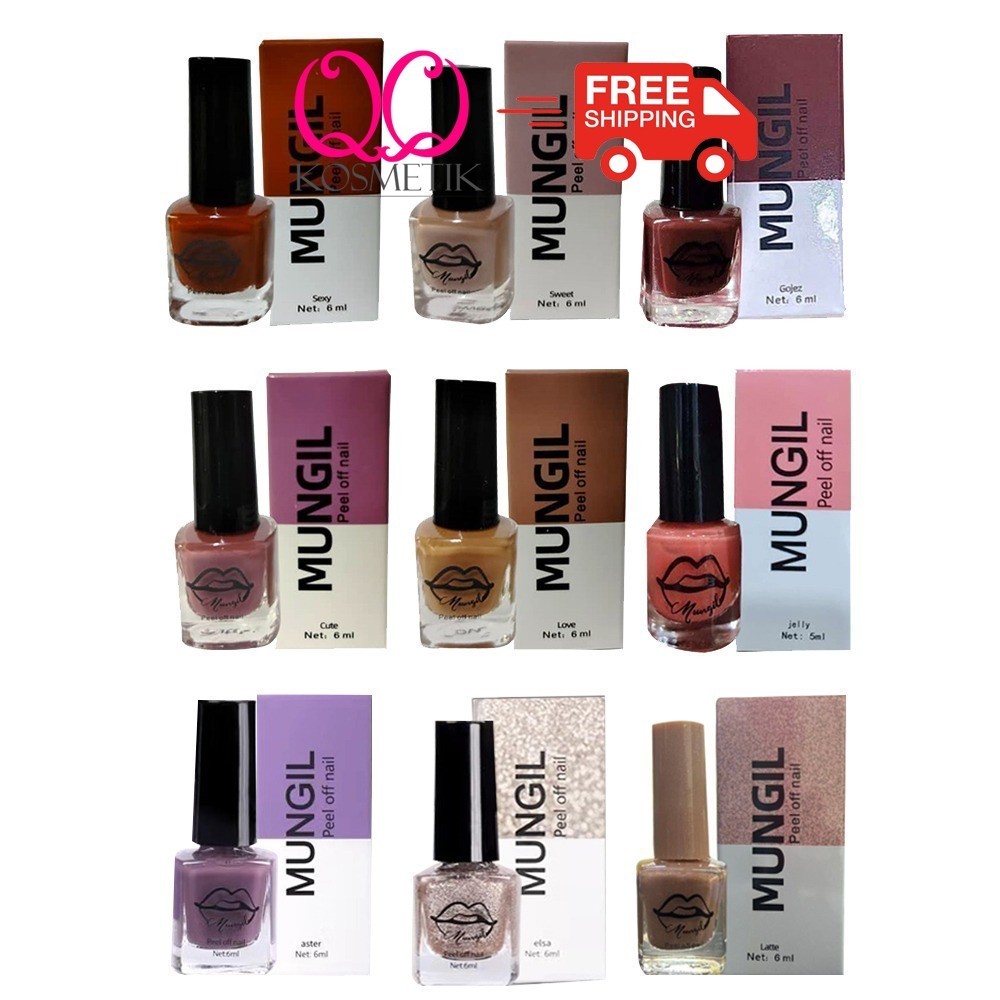 MUNGIL Inai Kuku Peel Off Kuku Kilat Nail Repair Essence Serum Senang Tanggal Easy Tear ...