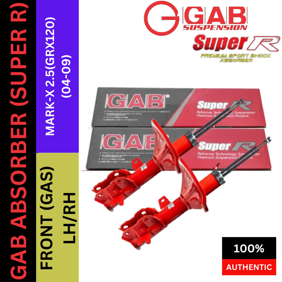 Original GAB Super R Absorber - FRONT & REAR GAS MARK-X 2.5(GRX120)(04 ...