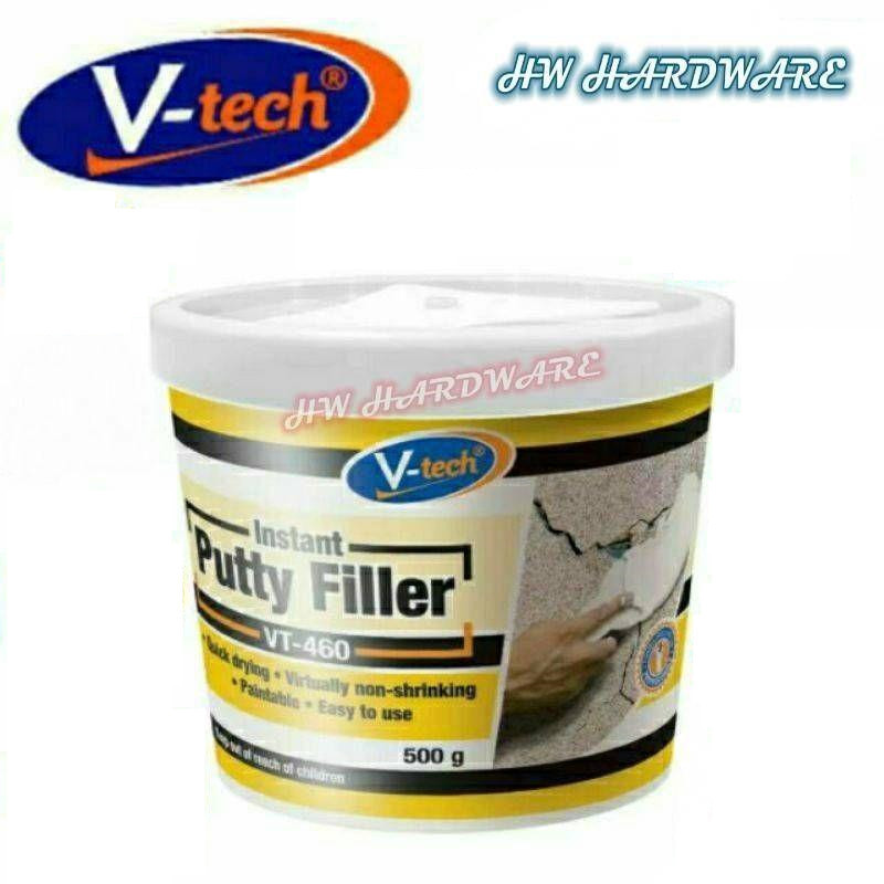 V-TECH 500g INSTANT PUTTY FILLER, SKIM INSTANT FILLA FOR INTERIOR ...