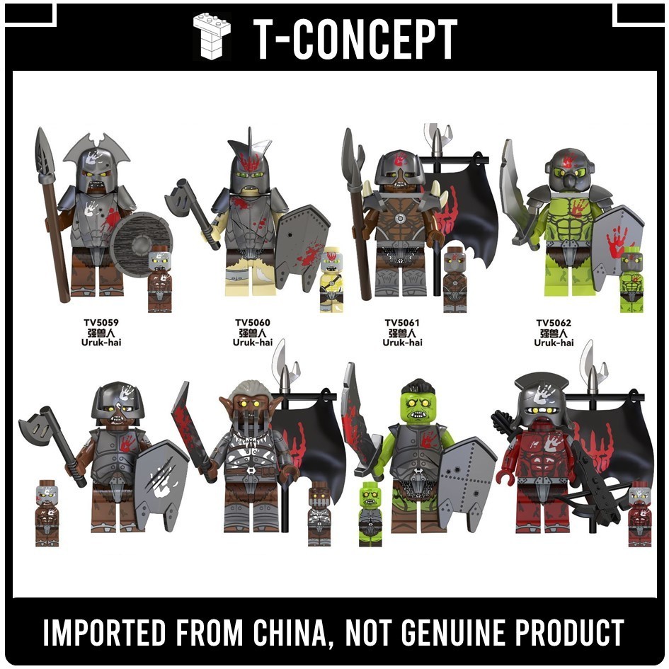 Lord of the Rings Orc Legion Series Lego Mini Figure Building Block ...