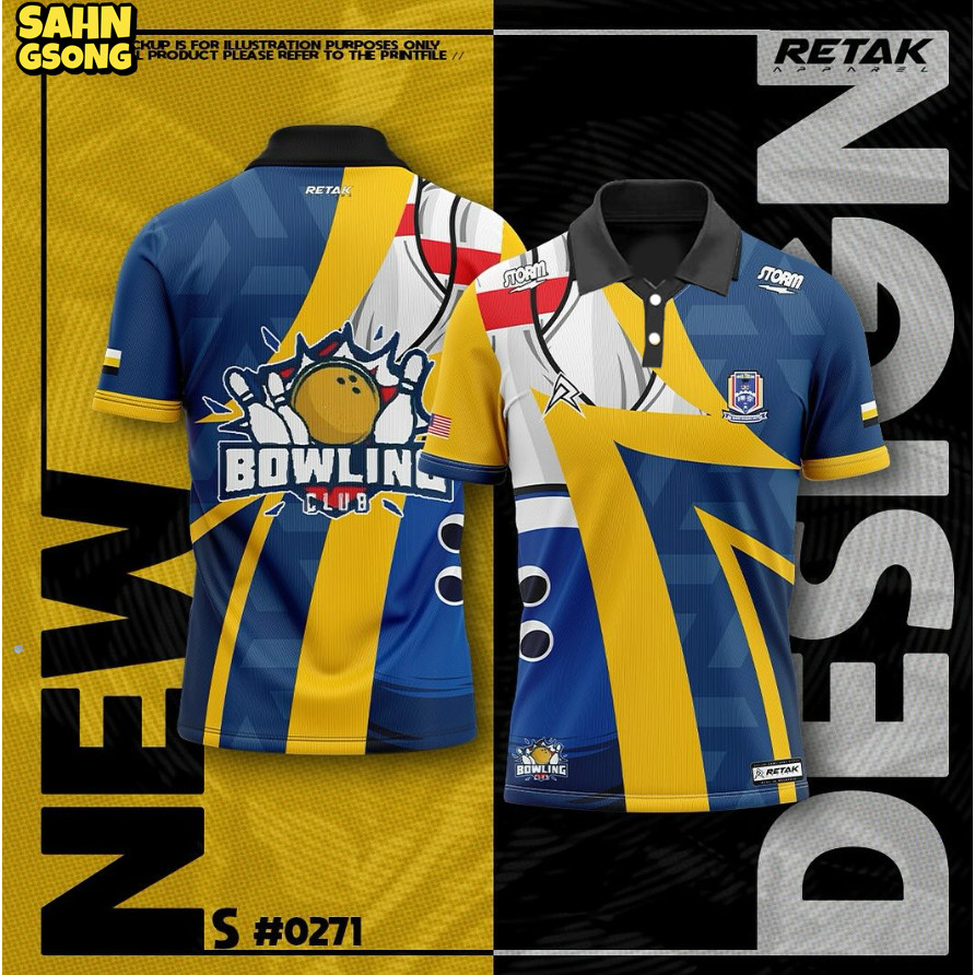 【Custom Name & Number】2024 bowling Baju Tshirt Lelaki Thailand Viral ...