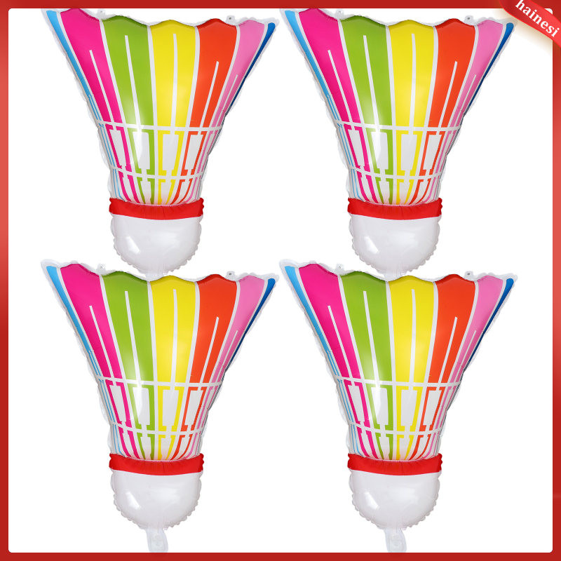 4pcs Giant Badminton Shaped Balloons Sports Events Festival Badminton ...