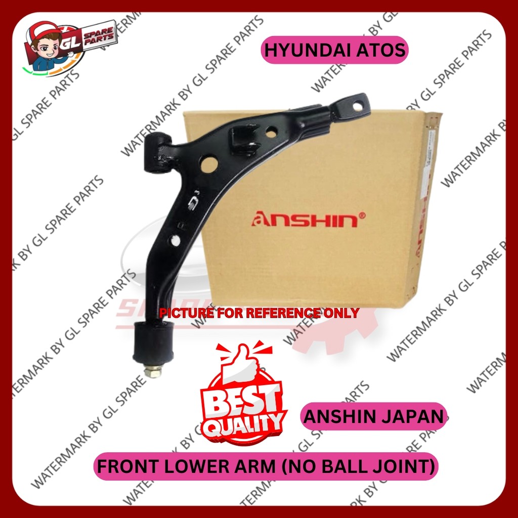 (ANSHIN JAPAN) FRONT LOWER ARM HYUNDAI ATOS 1.0 1.1 ATOZ (NO BALL JOINT ...