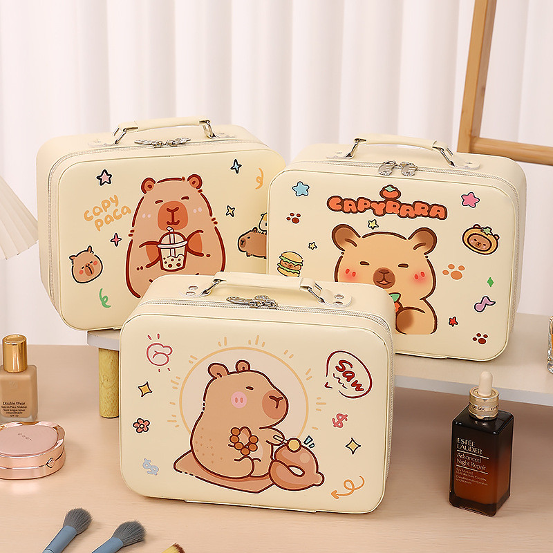 Capybara things Capybara Storage Box, Cute Capybara Portable Makeup ...