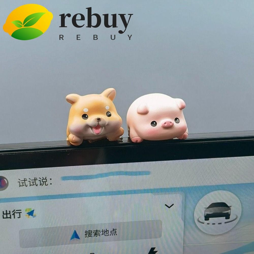 REBUY Computer Monitor Decor, Miniature TV Screens Animal Ornament ...