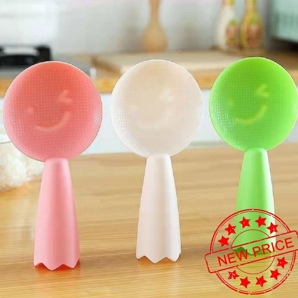 Rice Spoons Heat Resistant Stand Up Non-stick Cartoon Smiling Design ...