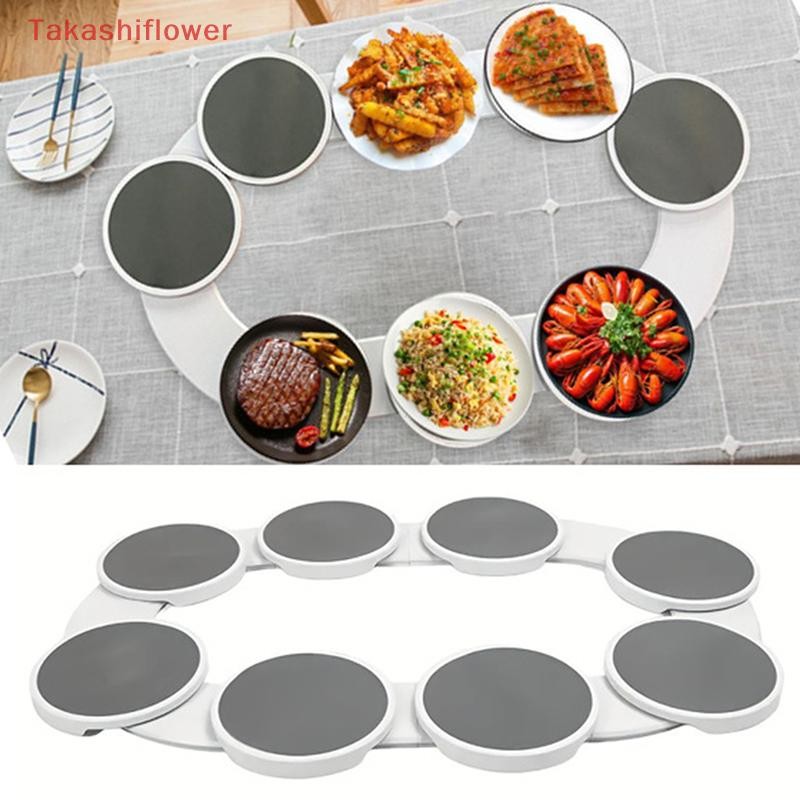 (Takashiflower) Rotating Dining Table Tray Non Skid Lazy Susan ...