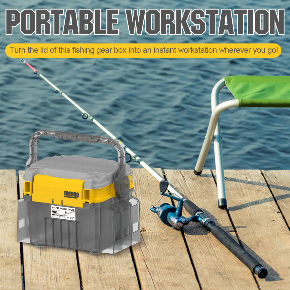 Stok Klang MEBAO MB-705 Fishing Tackle Box Double Layer Large Capacity ...