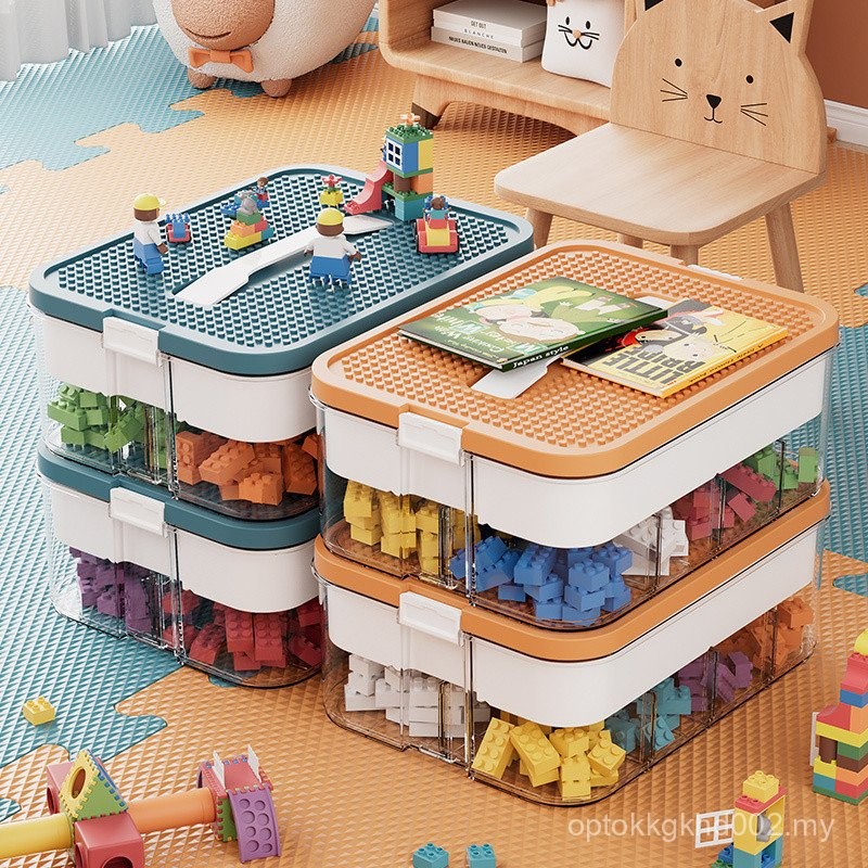 Lego Building Block Storage Box Small Particle Parts Multi-Layer ...