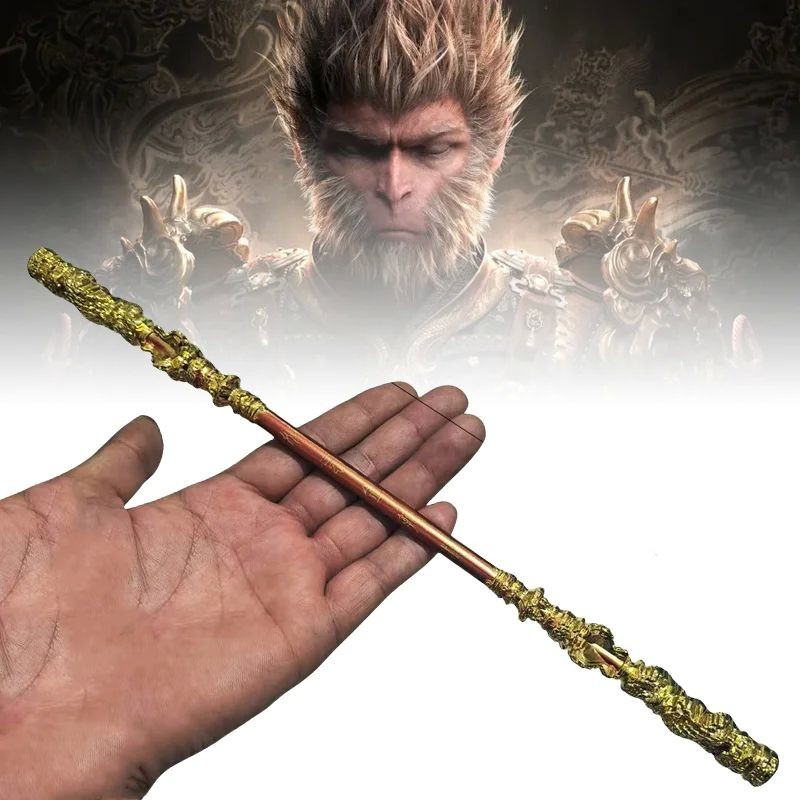 35cm Metal Black Myth Wukong Cudgel Sword Large Anime Sun Wukong Weapon ...