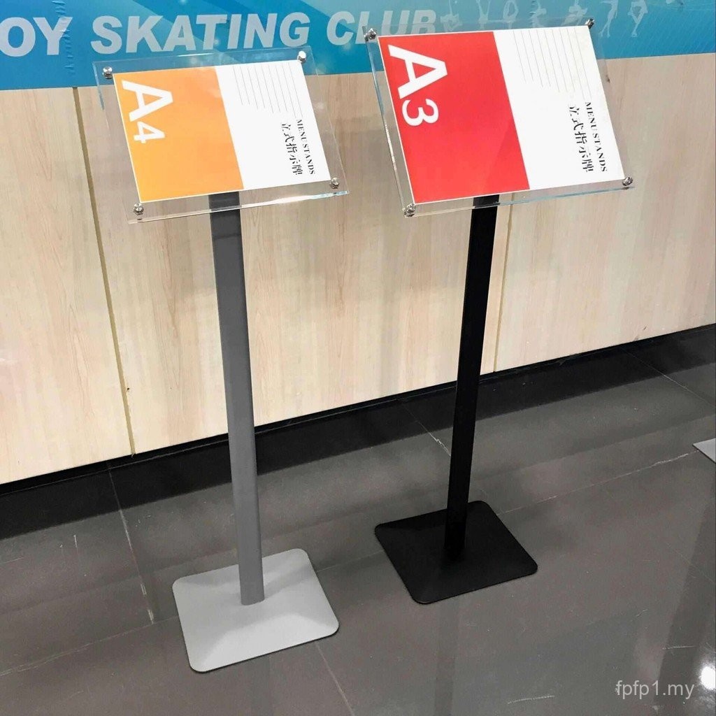 Acrylic Panel Black Silver Display Stand European American Stand Open ...