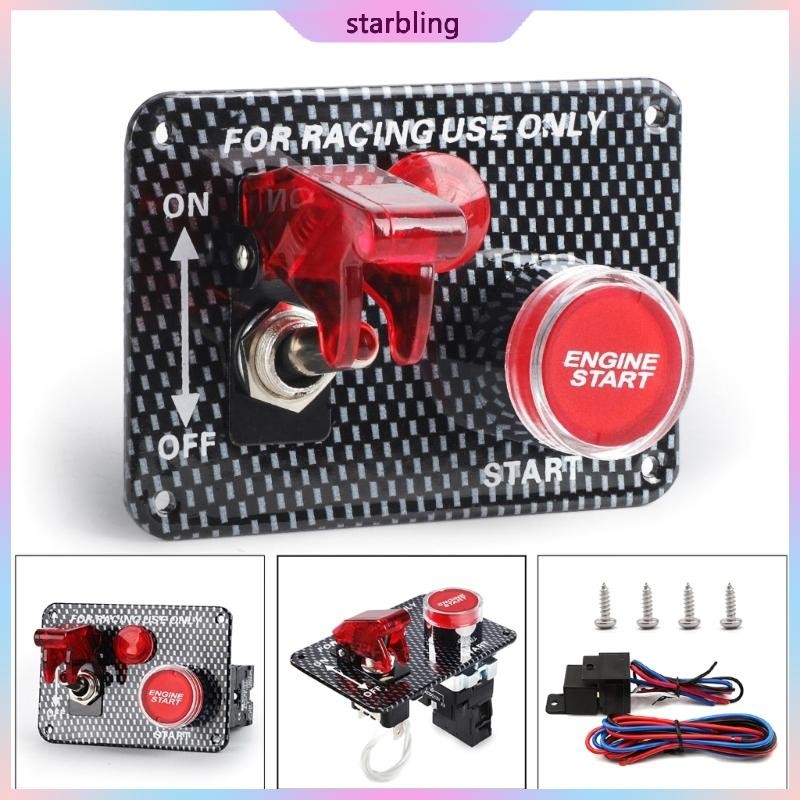 Star Auto Car Start Stop Button Ignition Light Toggle Switch Panel For ...