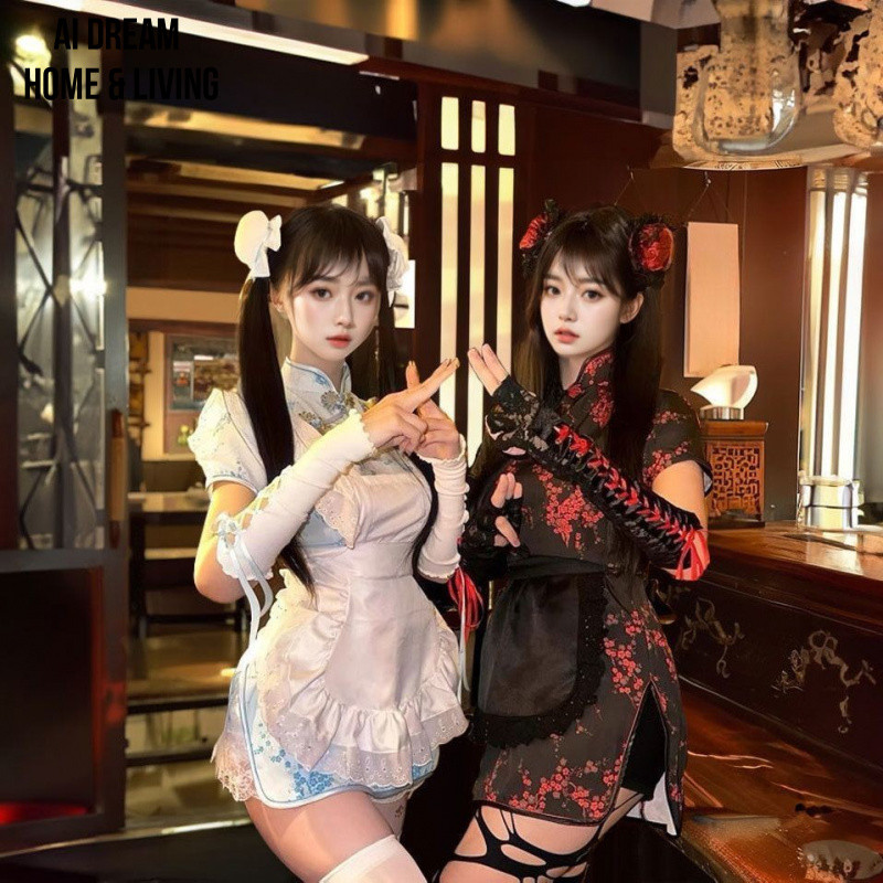 Chinese Lady Cheongsam | New Chinese Style Improved Sweet Girl Cute ...