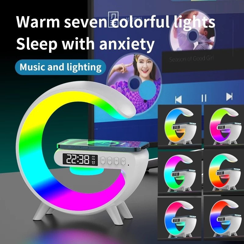 New 15W G63 Wireless Bluetooth Speaker With Colorful Lights&Alarm Clock ...