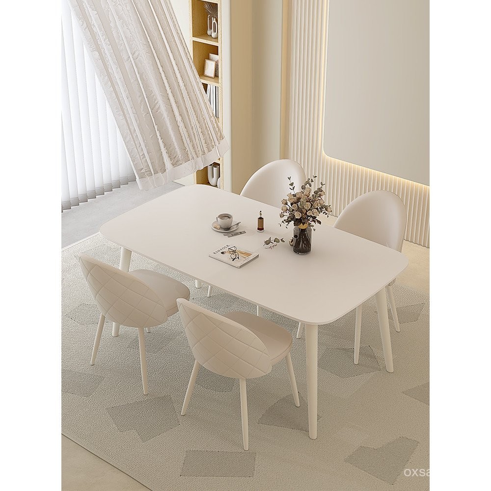 Slate Dining Table Light Luxury Simple Modern Small Apartment Household ...