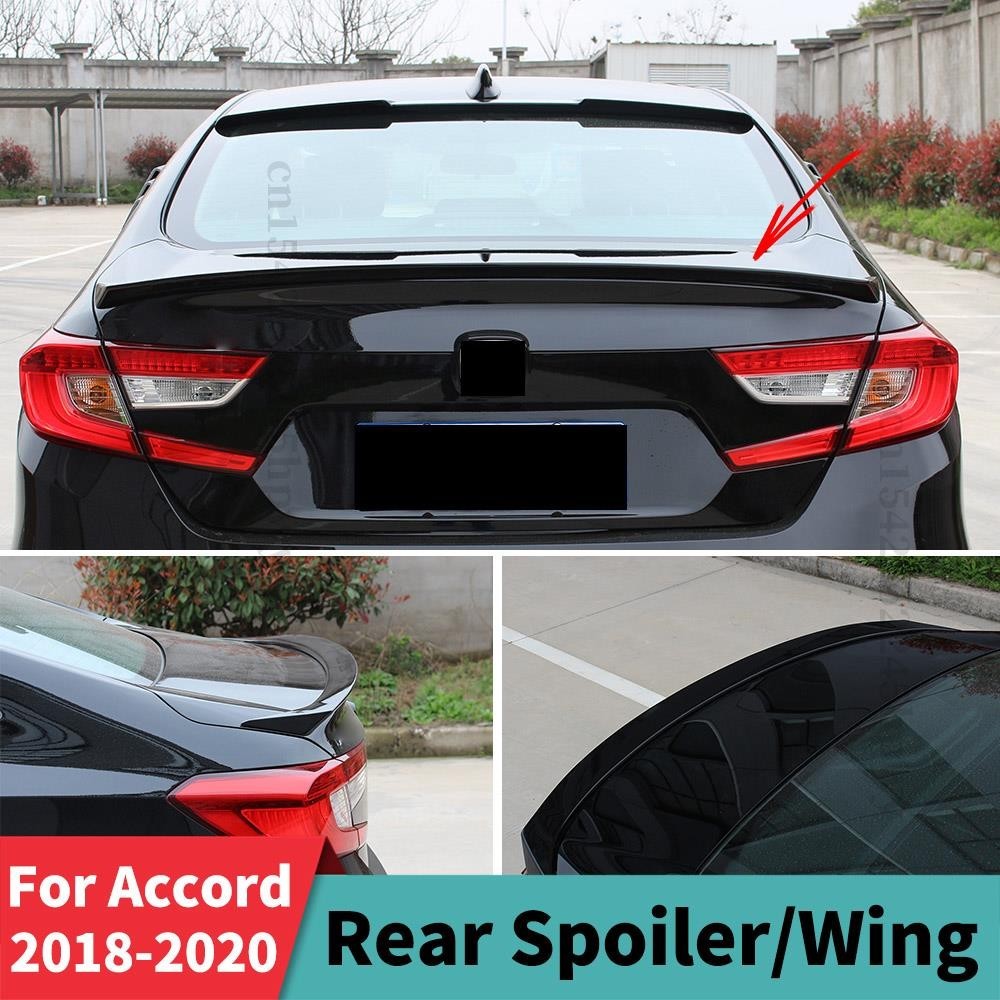 Roof Rear Spoiler Wing Carbon Fiber Trim Modification Splitter Diffuser ...