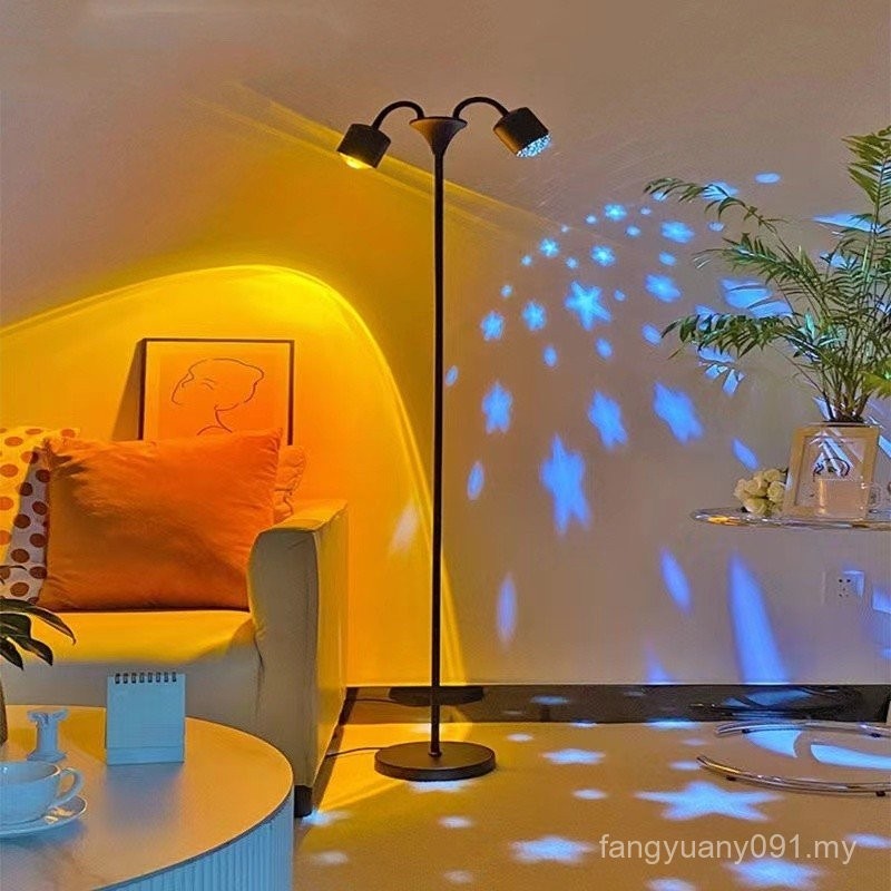 Double-headed Water Ripple Atmosphere Light Floor-standing Living Room ...