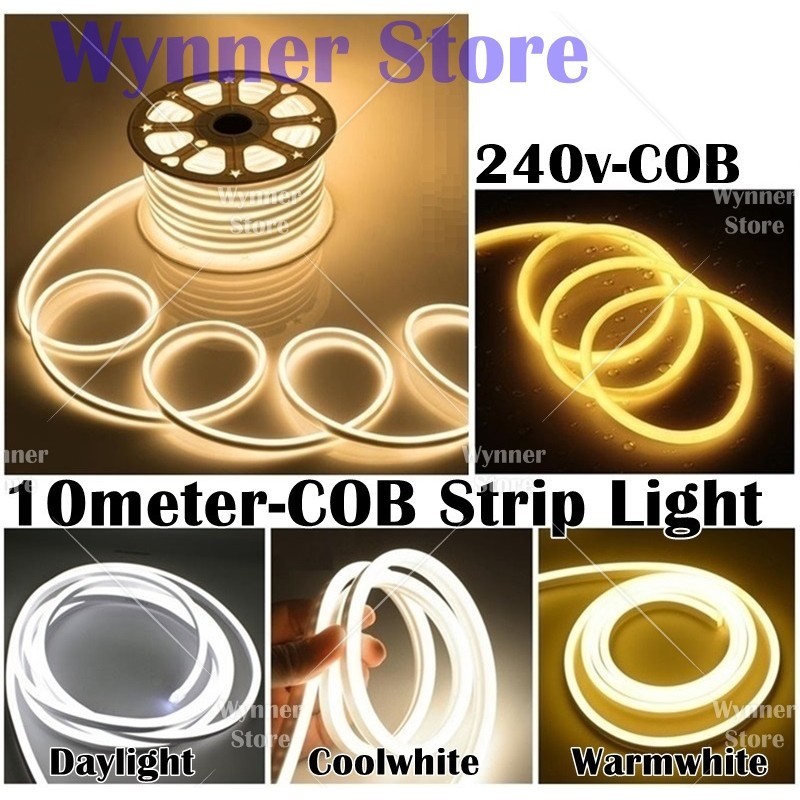 [240V COB Strip Light] 10meter Set with Accessories Weather Proof ...