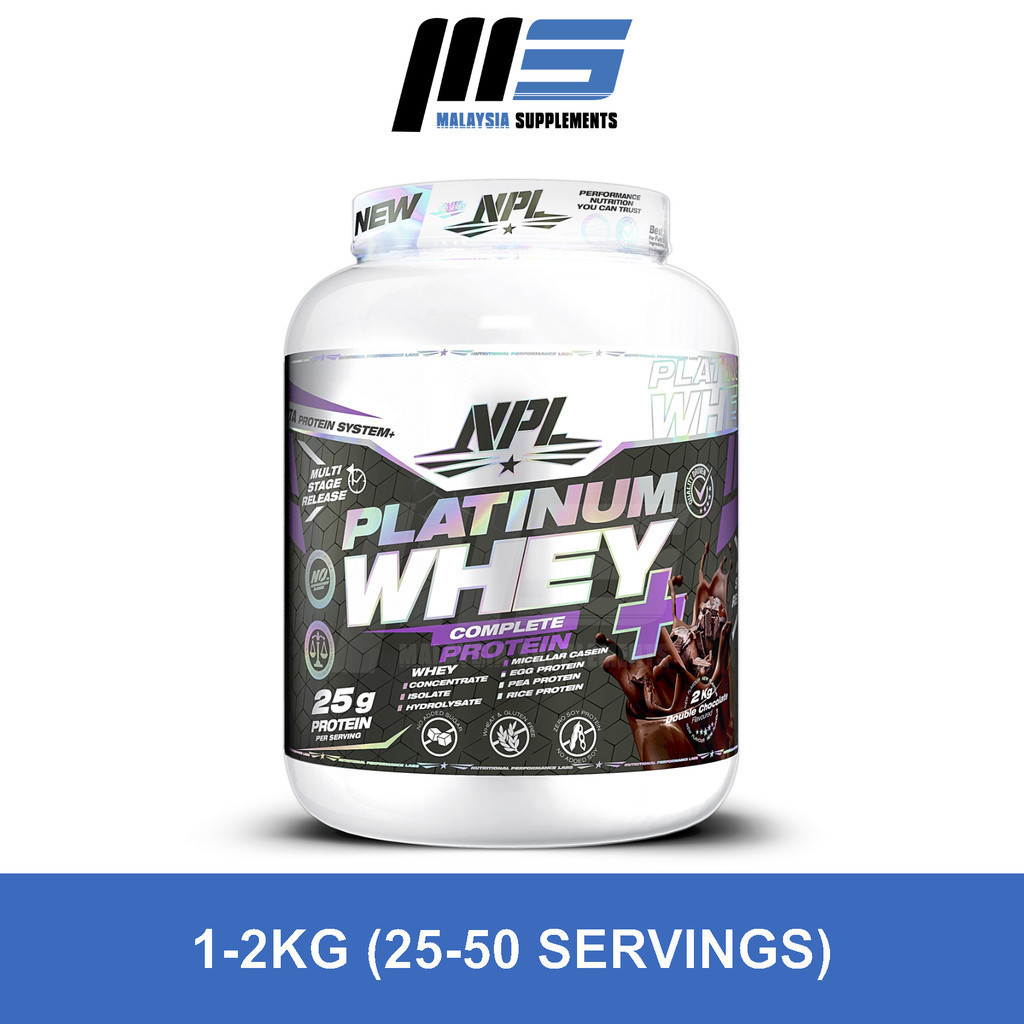 NPL Platinum Whey Plus (1kg - 2kg) - Whey Protein Powder, Muscle ...