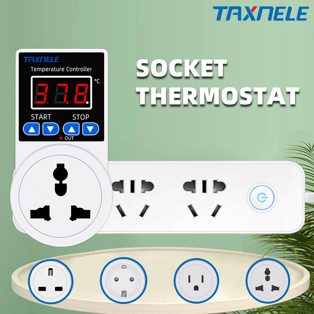 Socket Type Digital Temperature Controller Socket Outlet 110V 220V ...