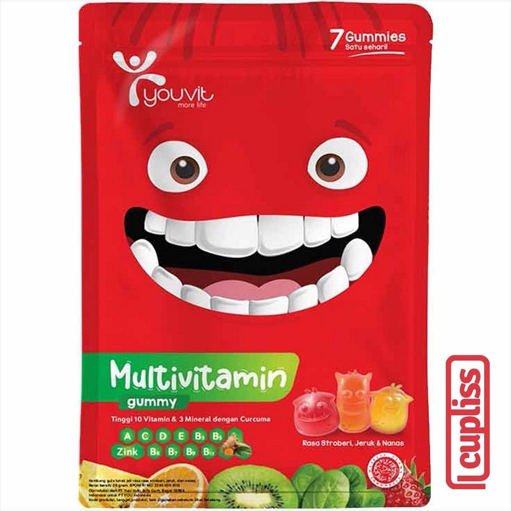 Youvit Original Multivitamin Gummy for Children 7 Days Vitamin Cupliss ...