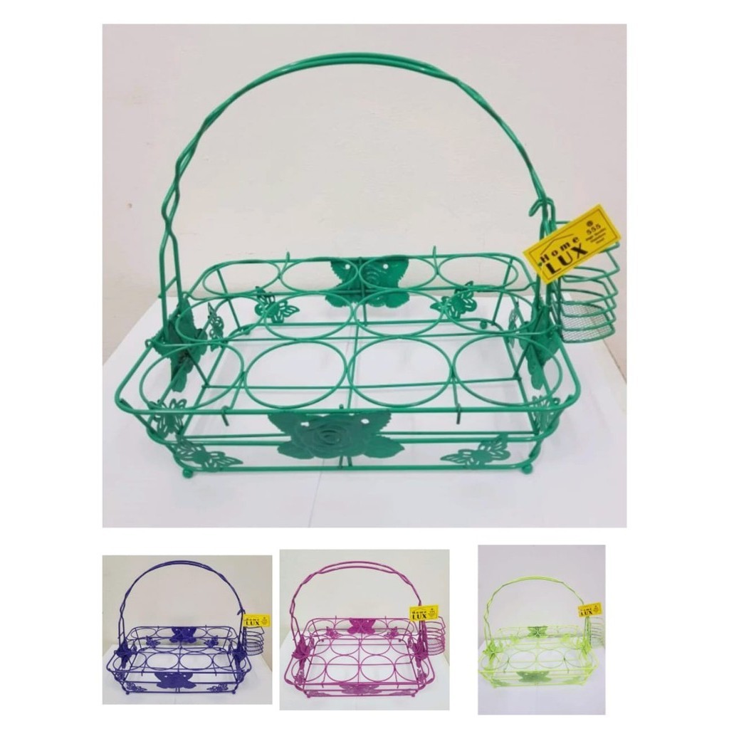 Aqua Basket/mineral Water Basket/16-Hole Glass mineral Water Basket ...