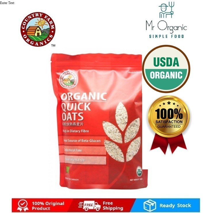 Country Farm Organic Finland Quick Oats (500g) | Shopee Malaysia