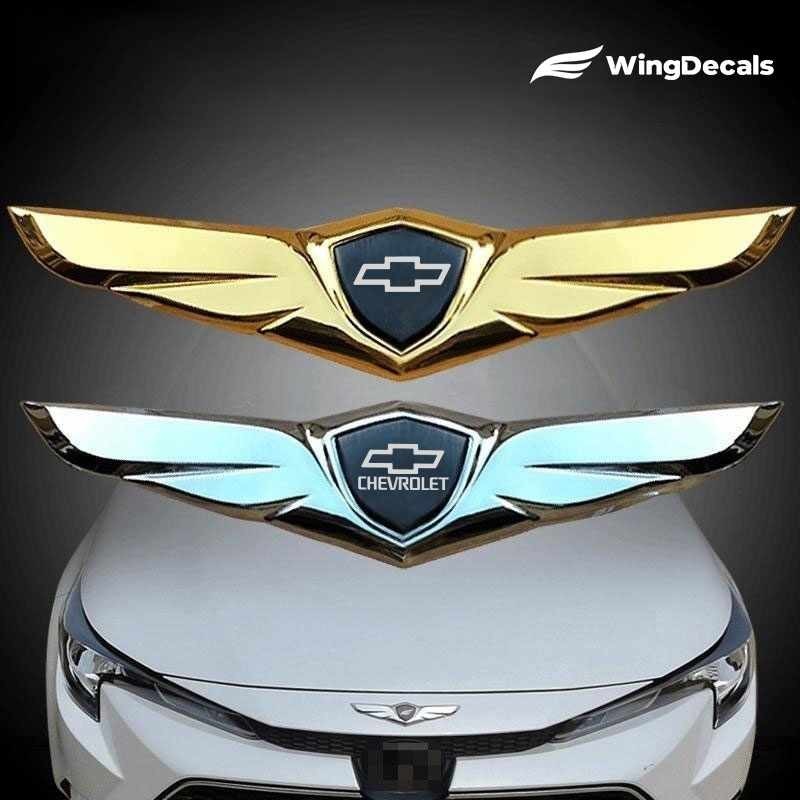 Emblem Chevrolet Pelekat Logam Kap Hadapan Kereta Lambang Front Hood ...