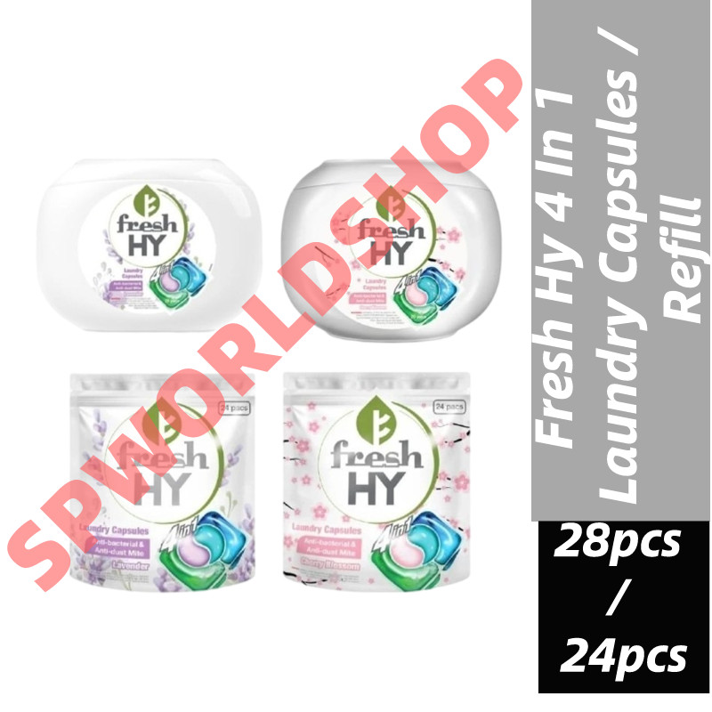READY STOCK!!! Fresh Hy 4 In 1 Laundry Capsules (10ml x 28 Pcs ...