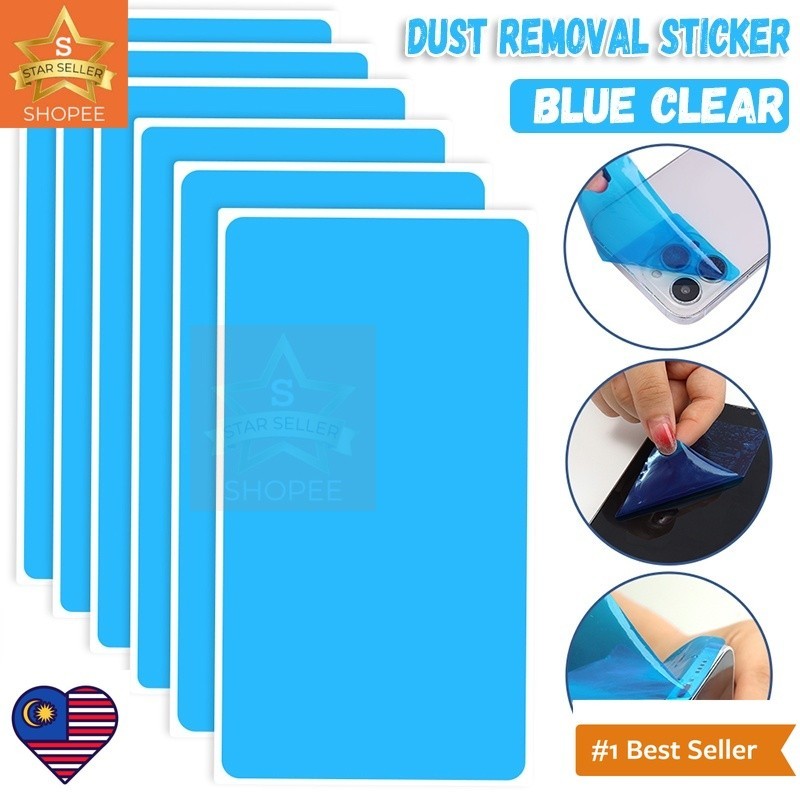 (MW)1/10Pcs Blue Dust Removal Sticker / Phone Screen Speaker Hole ...