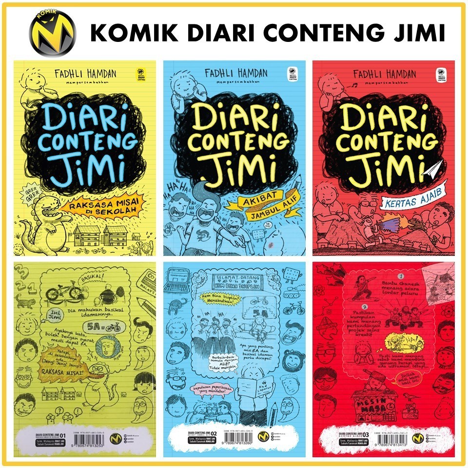 KOMIK-M Diari Conteng Jimi: Raksasa Misai di Sekolah | Akibat Jambul ...