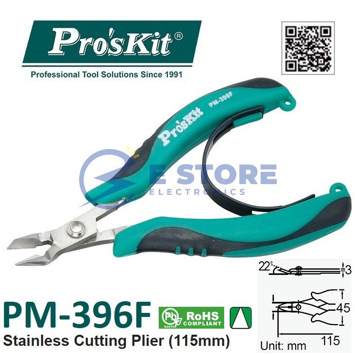 Pro'sKit PM-396F Stainless Cutting Plier - 115mm (Taiwan) | Shopee Malaysia