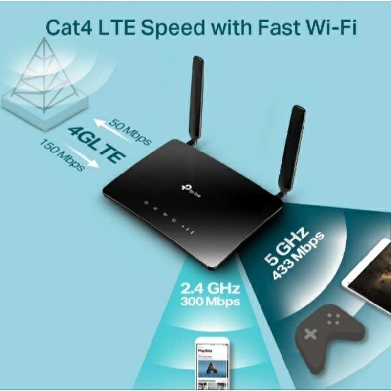 (DL) TP Link Archer MR200 AC750 Wireless Dual Band 4G LTE Router/ Maxis ...