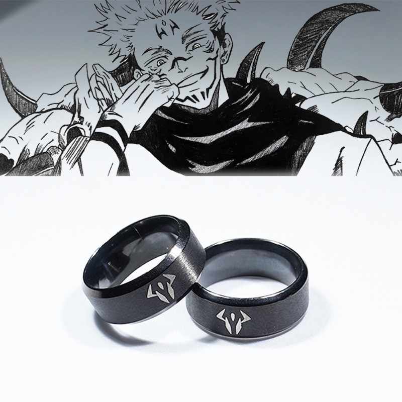 Anime Jujutsu Kaisen Ring Ryomen Sukuna Stainless Steel Man Woman ...