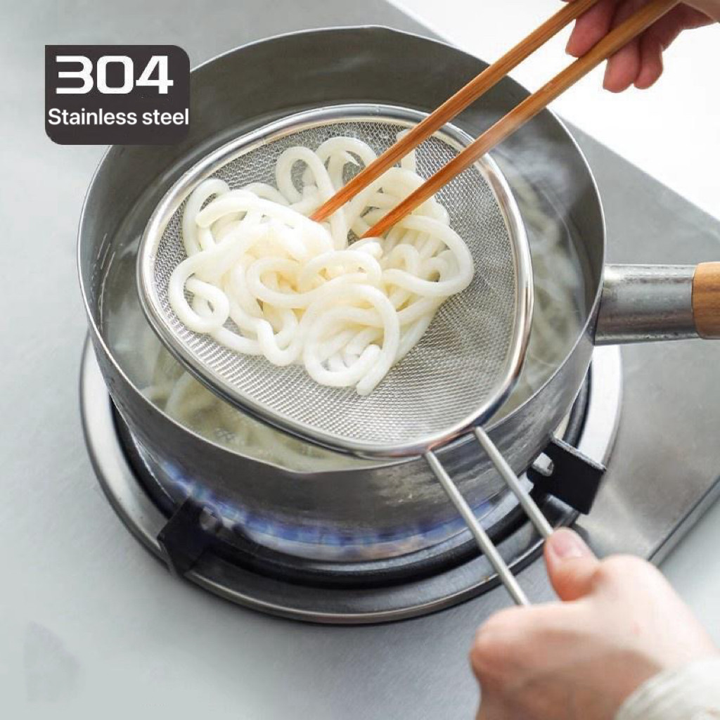 304 Stainless Steel Leaky Spoon Noodles Food Filter Spoon Oil-Frying ...