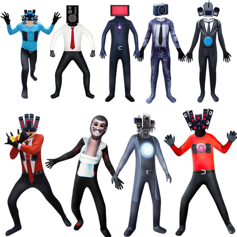 Children's Cosplay Costume: Skibidi Toilet Titan Speakerman,Cameraman ...