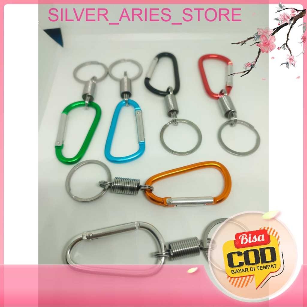 GANTUNGAN Carabiner Alloy Keychain, Motorcycle Keychain With Strong And ...
