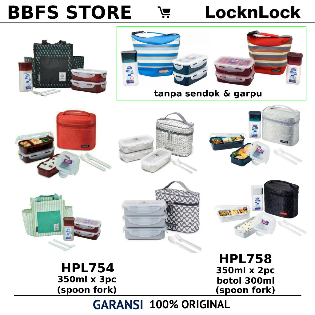 LOCKNLOCK lunch box set 3 pcs lunch box / Lock & Lock lunch box HPL754 ...