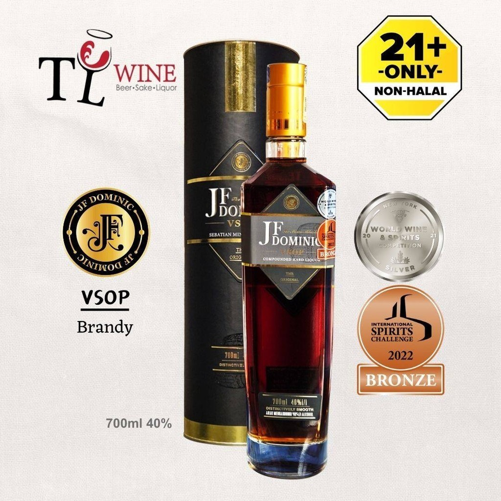 JF Dominic VSOP Brandy 700ml ALC:40% Duty paid 100% ORIGINAL (Local ...