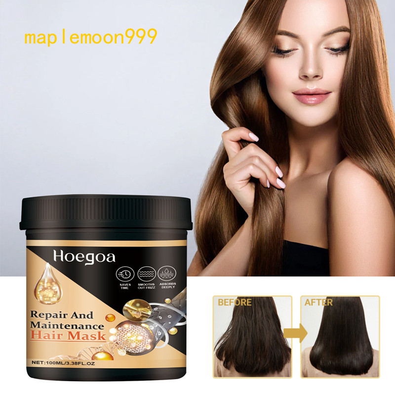 100ML Nourishing Moisturizing Hair Ma sk Straightening Repair Dry ...