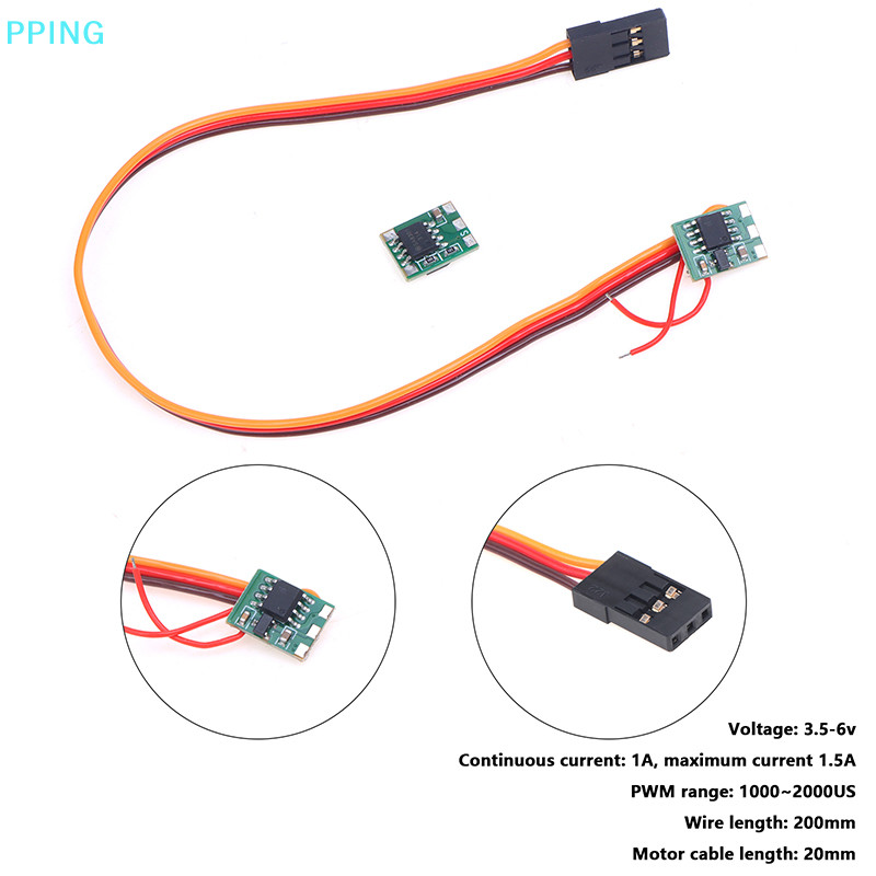 [LOV] Micro 1A RC ESC DIY 5V DC Brushed Motor Speed Controller Motor ...