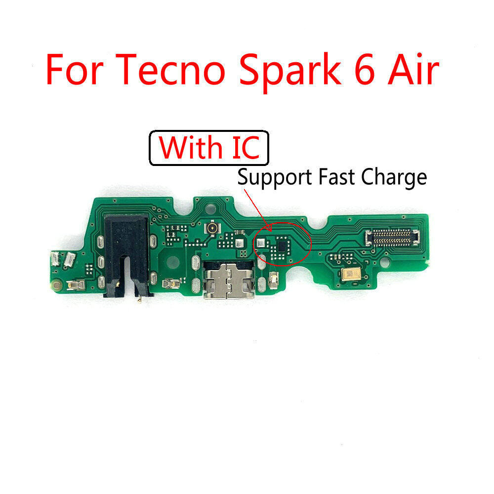 For Tecno Spark 6 Air KE6 KE6j USB Charging Board Dock Charger Port ...